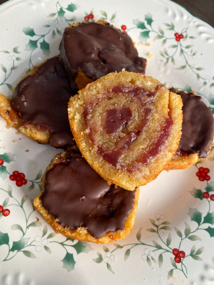 Italian “tri-color” Almond Swirl Cookies